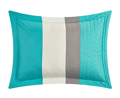 Chic Home Vixen 24 Piece Comforter Set, Queen, Turquoise