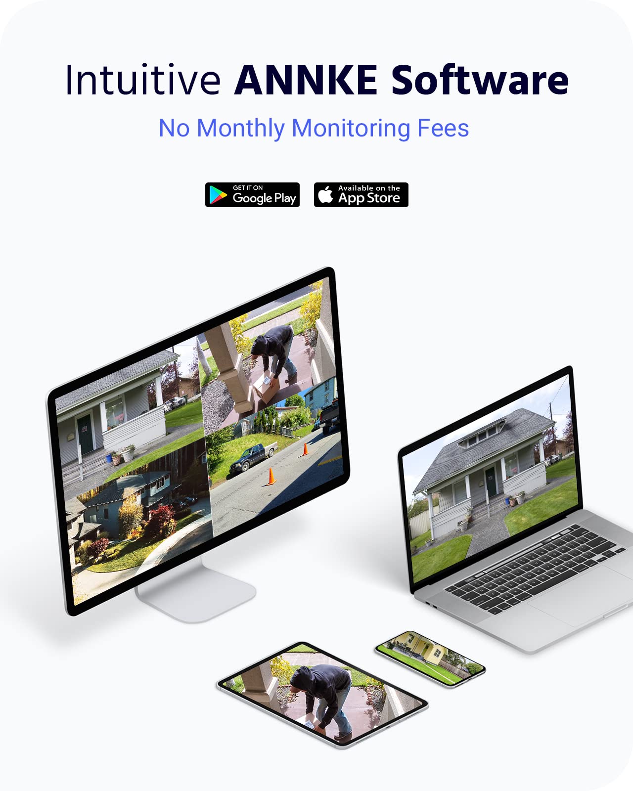 ANNKE 4K Security Camera System, 8CH 8MP AI DVR with Human & Vehicle Detection, 2TB HDD and 4 x 4K IP67 Bullet Home & Surveillance Cameras, Work with Alexa, Easy Remote View, Smart Color Night Vision