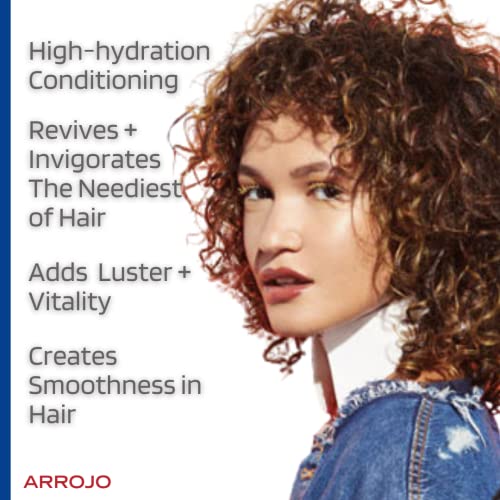 ARROJO Moisturizing Hair Conditioner –Conditioner for Dry Hair to Add Luster & Moisture – Rich Coconut Conditioner w/Vitamin B5 - Delicately Scented Moisturizing Conditioner