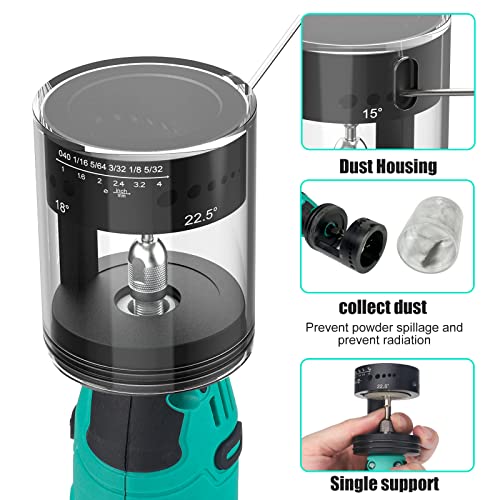 3mirrors Cordless Tungsten Electrode Sharpener Grinder, Healthy TIG Welding Rotary Tool with 24 Guides Grinder Head Lithium Battery Charger Dust Housing 5X 35mm Double Diamond Wheels