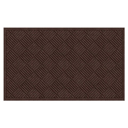 Apache Mills Crosshatch Doormat, 3-Feet X 5-Feet, Chocolate