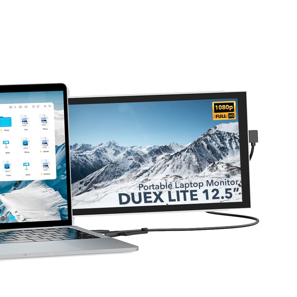 Mobile Pixels DUEX Lite 12.5" 16:9 Full HD Portable Laptop LCD Monitor, Cool White
