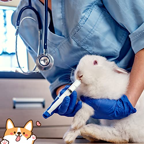 9 Pieces Puppy Feeding Tube Kit Includes 8 FR Red Rubber Kitten Feeding Tubes 10 ml Clear Feeding Tube Syringes Bulb Syringe Feeding Tools for Small Animals Pet Supplies Feeding Measuring Watering