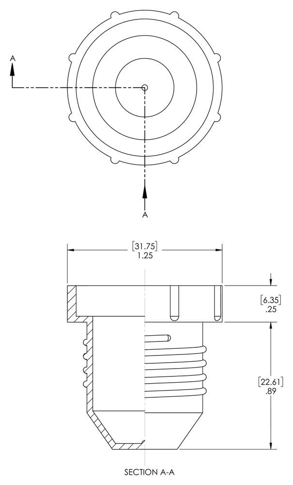 Caplugs PD-120 PD Series – Plastic Threaded Plug for Flared JIC Fittings, 500 Pack, Red LD-PE, Thread Size 1-1/16"-12 Open End Protection, Leak Prevention, Automotive, Hydraulic Systems (99191186)