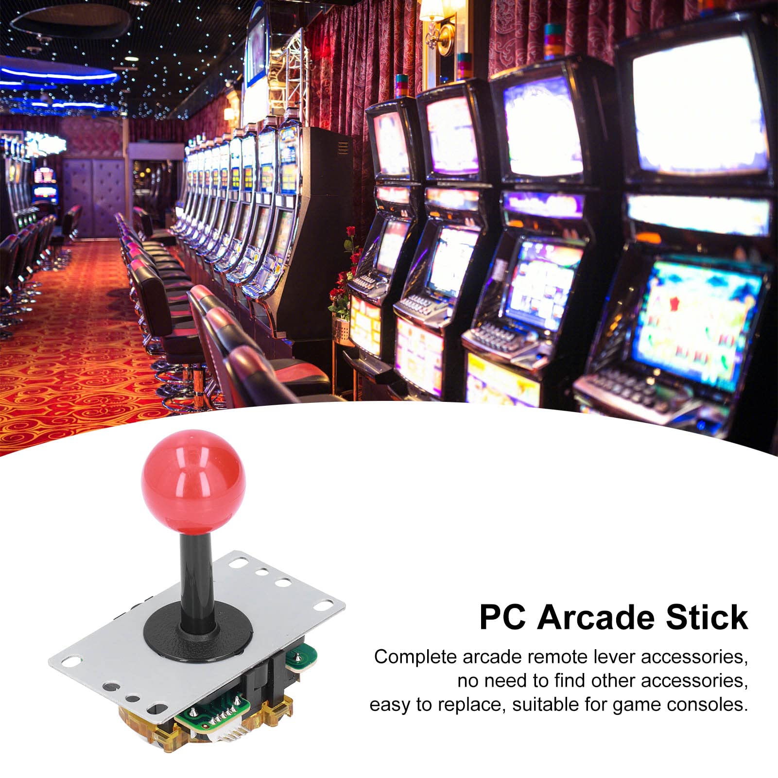 Arcade Stick, Remote Controller Fight Sticks Metal for Game Consoles