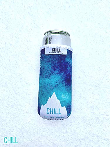 Chill Slim Can Insulators For White Claw - Relax And Enjoy With Our Can Cooler For Tall Skinny Cans Energy Drinks And Beer Bottles - Fits Truly Michelob Ultra Bud Light Seltzer 12 Oz Slim Cans