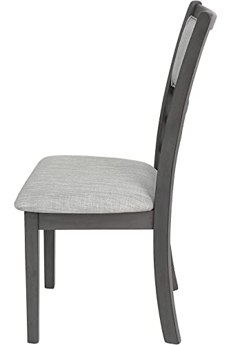 New Classic Furniture Mitchell 5-Piece Dining Set with 1 Table and 4 Chairs, Gray