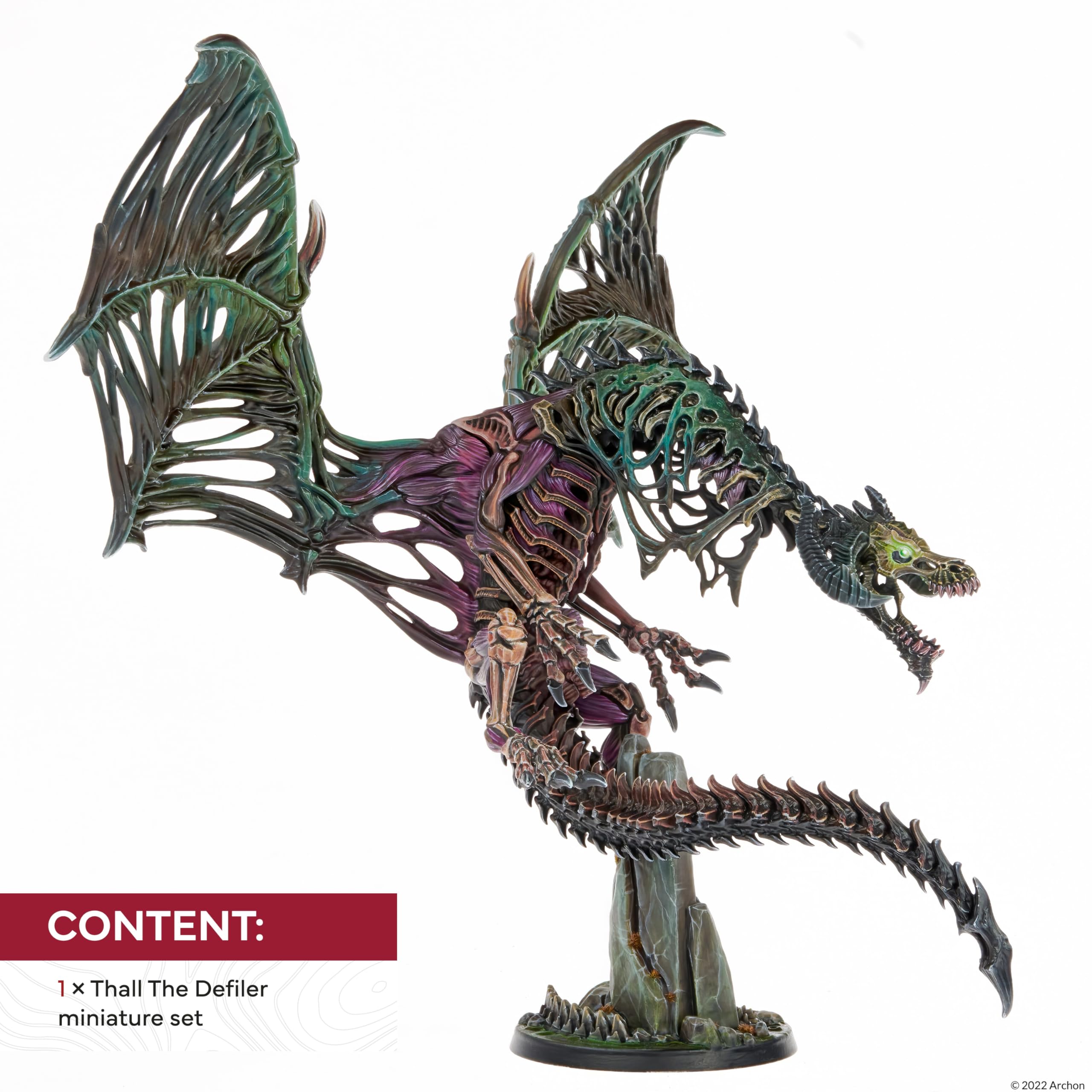 Archon Studio Dungeons & Lasers Miniatures β Thall The Defiler β 1 Piece 155mm Unpainted Unassembled Designed for Dungeons & Lasers,ARCDNL0012