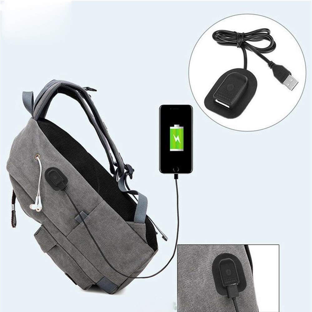 External USB2.0 Charging Interface Adapter Charging Cable Part for Backpack, Backpack Crossbody Travel Chest Bag Charger Cable