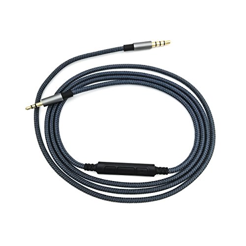 NewFantasia 3.5mm to 2.5mm Male Audio Cable for Bose Noise Canceling 700, QC35, QC35ii, QC45, oe2, oe2i Headphones, Remote Volume Control Mic for Samsung Galaxy Xiaomi Huawei Android Phone