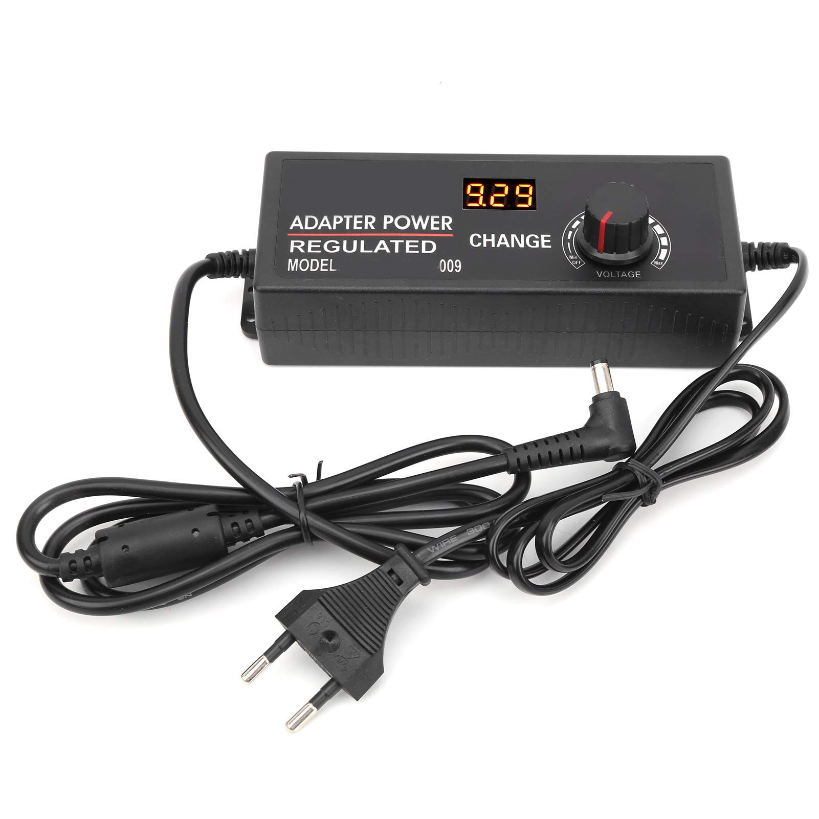 Power Supply Adapter, Power Regulator Adapter Input AC 110-240V Output DC 9‑24V 5A Adjustable Power Switching (US Plug)