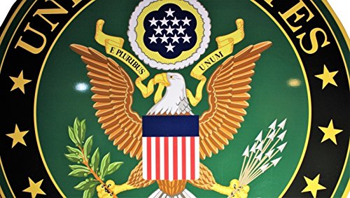 Army Military Logo Aluminum Metal Sign - US Service Branch Home Wall Decor