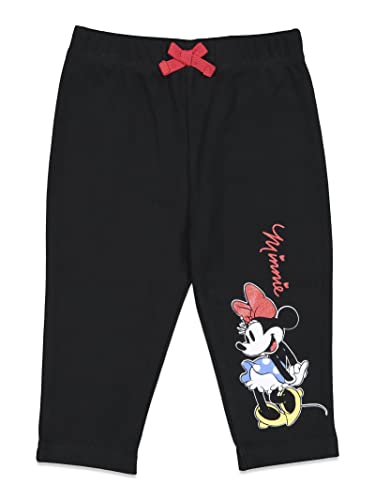 Disney Minnie Mouse Infant Baby Girls 2 Pack Pants Black/Red 3-6 Months