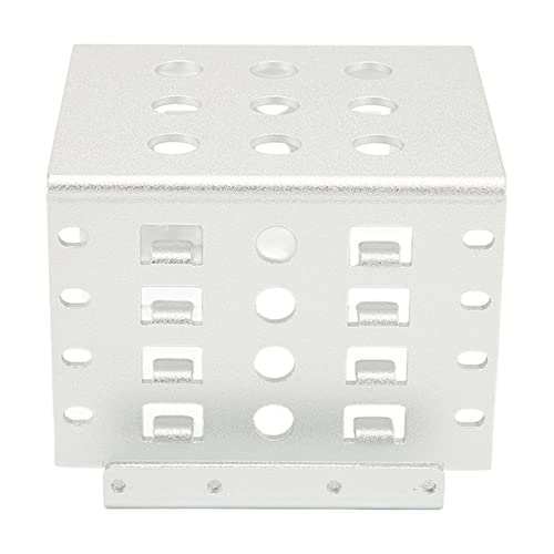 2.5in HDD Mounting Rack, SSD Mounting Bracket SSD HDD Metal Mounting Bracket, Mounting Adapter for Quad 2.5in HDD/SSD(Silver)