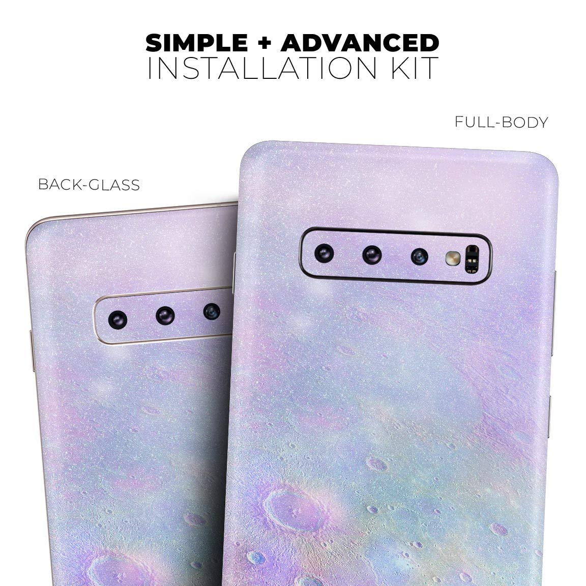 DesignSkinz The Tie-Dye Cratered Moon Surface Protective Vinyl Decal Wrap Skin Cover Compatible with The Samsung Galaxy S20 (Screen Trim & Back Glass Skin)