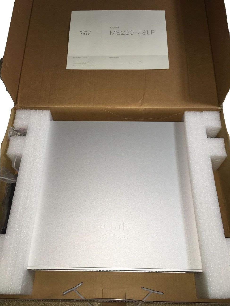 Cisco Meraki MS220-48LP-HW 48-Port Cloud Managed PoE+ Gigabit Switch - UNCLAIMED - NO LICENSE (Renewed)
