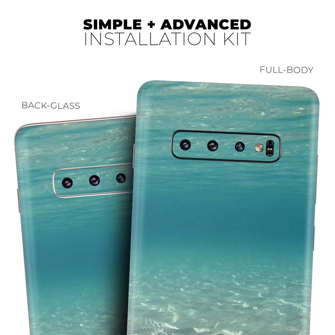 DesignSkinz Under The Sea Scenery Protective Vinyl Decal Wrap Skin Cover Compatible with The Samsung Galaxy S20 (Screen Trim & Back Glass Skin)