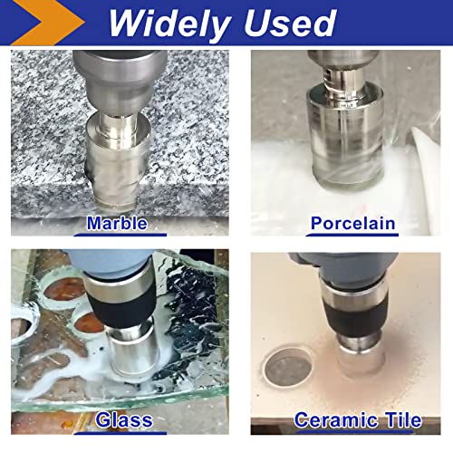 4 1/2 Inch (115mm) Diamond Hole Saw with Pilot Bit, DaduoRi 4.5 Inch Tile Hole Saw with Center Drill Bit for Marble, Granite, Ceramics,Porcelain, 1-1/2" Depth of Cut for Thick Countertops