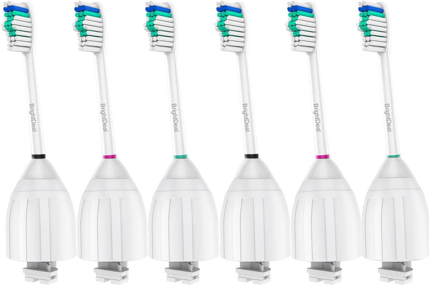 BrightDeal Replacement Toothbrush Heads Compatible with Philips Sonicare Toothbrush Electric Handle, for Sonicare E Series Essence, Xtreme, Elite, Advance and CleanCare Toothbrush, 6 Pack