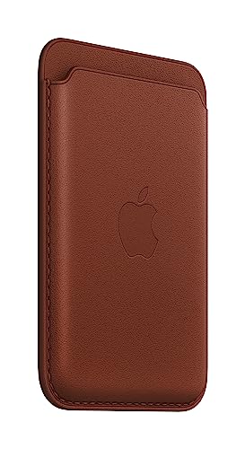 Apple Leather Wallet with MagSafe (for iPhone) - Now with Find My Support - Umber 