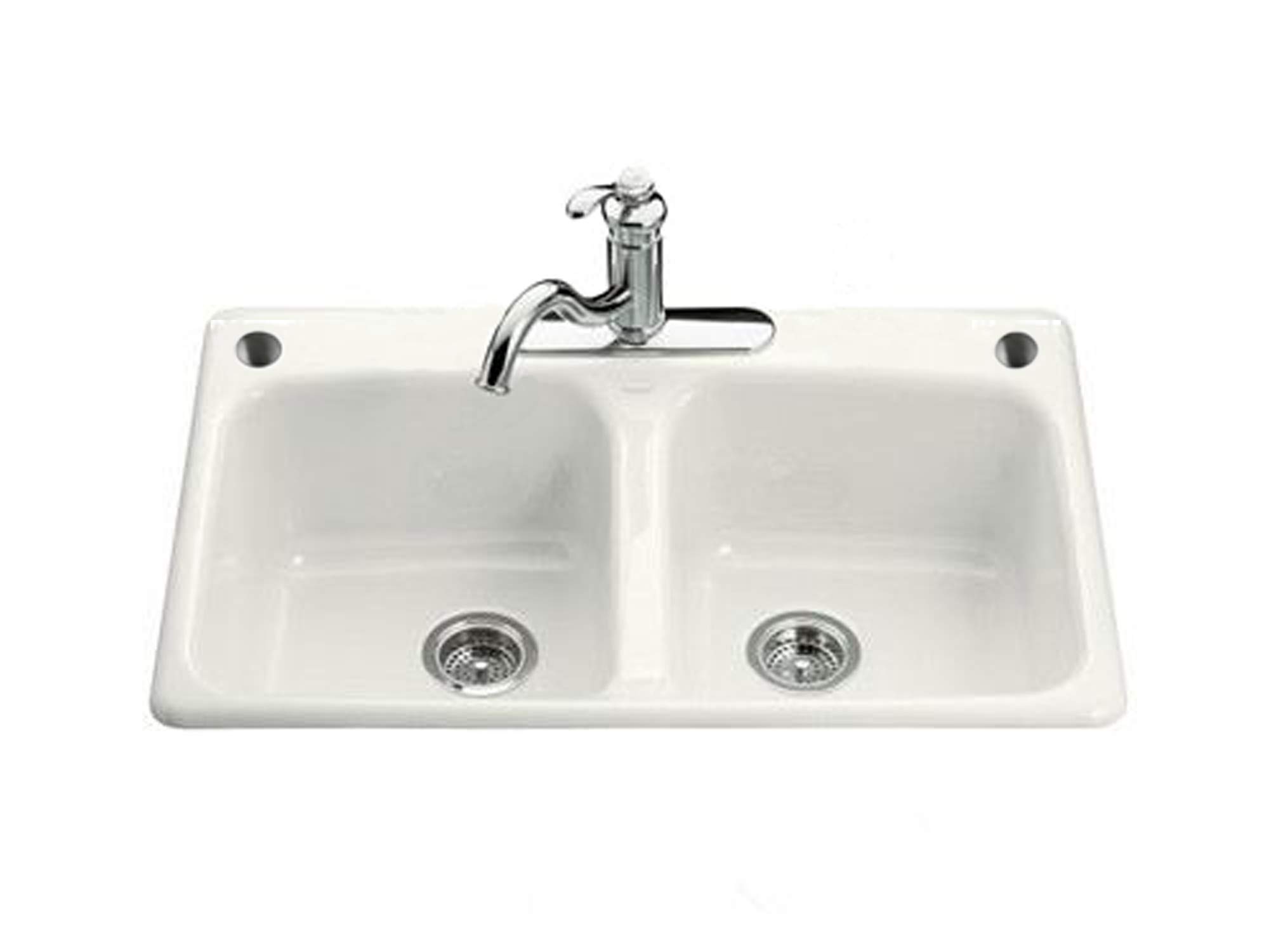 2 Pcs Sink Tap Faucet Hole Cover Kitchen Sink Plug Brushed Stainless Steel Hole Cover for Dia 1.22 to 1.57 Inch (Short)