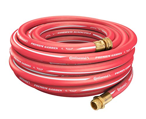 Continental ContiTech-20582672 Premium Garden, Red Heavy Duty Hot Water Garden Hose, 5/8" ID x 50' Length, MXF GHT