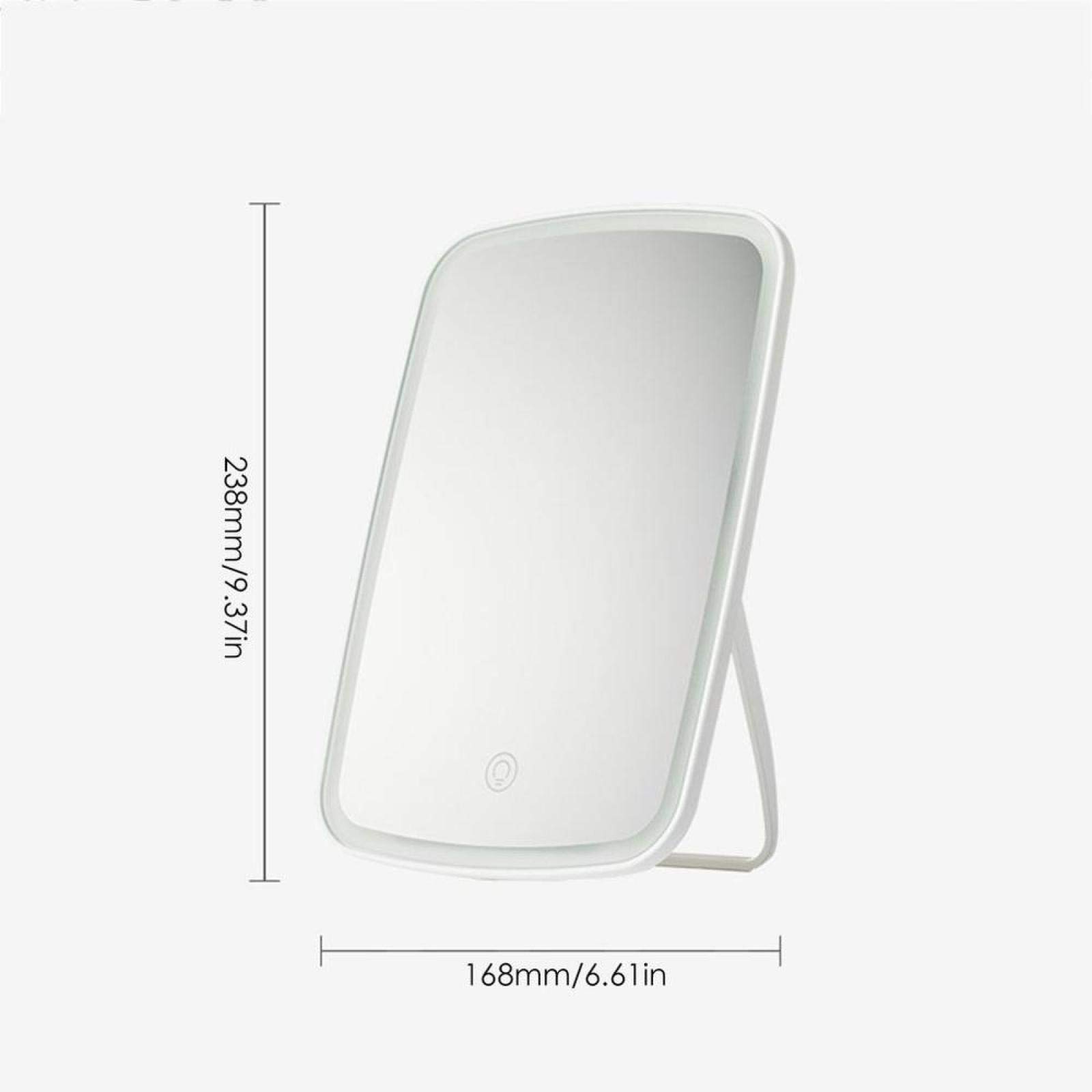 FQYYDD Illuminated Makeup Mirror Makeup Mirror Smart Portable Folding Mirror Touch Lighting