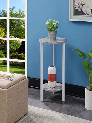 Convenience Concepts Graystone 31" Plant Stand, Faux Birch / White
