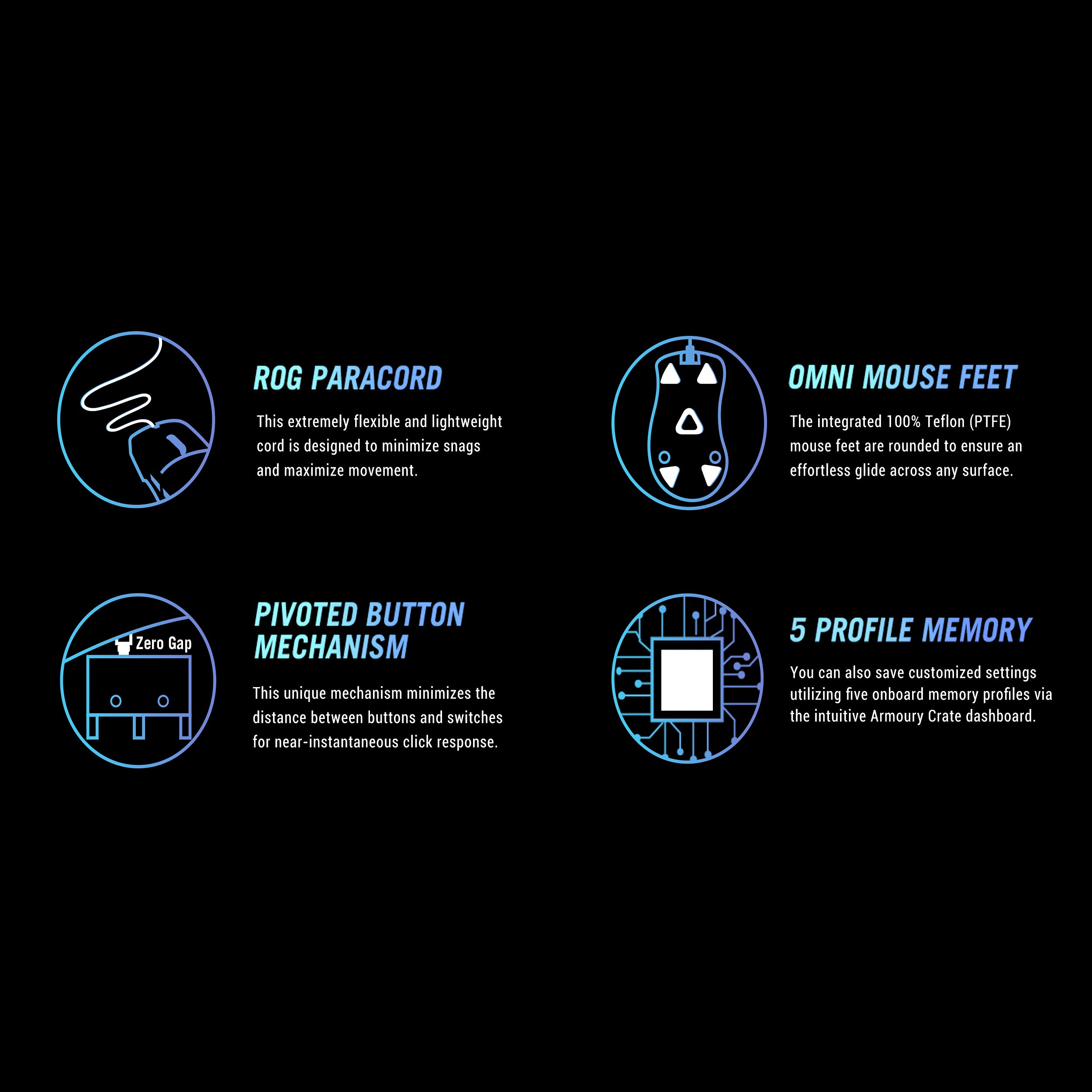 ASUS ROG Gladius III Wired Gaming Mouse | Tuned 19,000 DPI Sensor, Hot Swappable Push-Fit II Switches, Ergo Shape, ROG Omni Mouse Feet, ROG Paracord and Aura Sync RGB Lighting (Renewed)