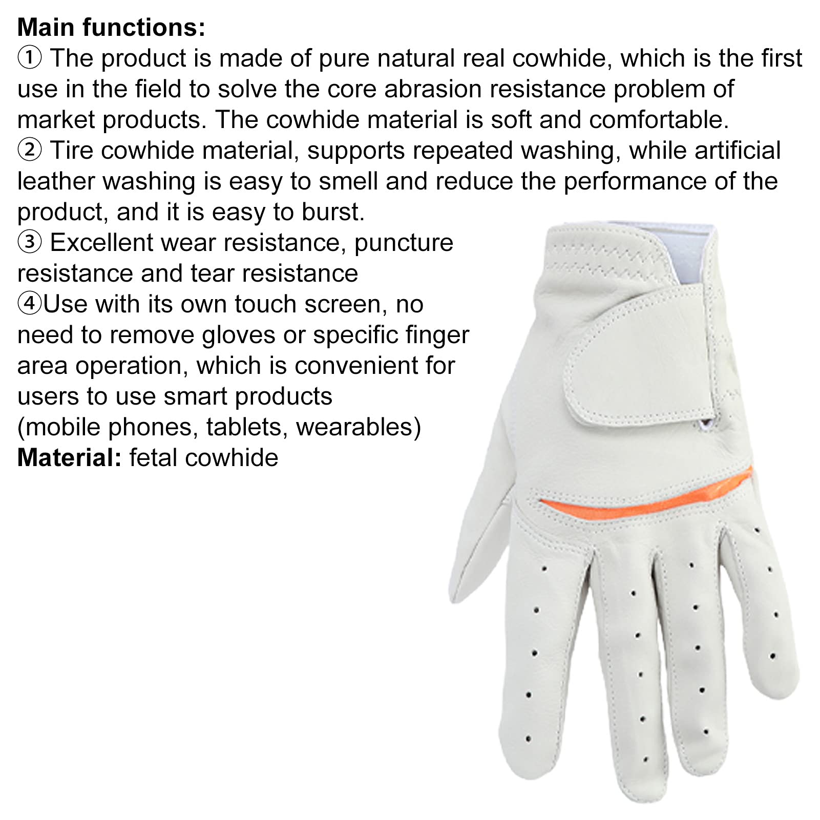 2Pcs/Set Golf Gloves Breathable Comfortable Left Right Hand Elastic Soft Touch Screen Anti-Skid Sports Glove for Men Fit Size L Large XL Right hand(XL)