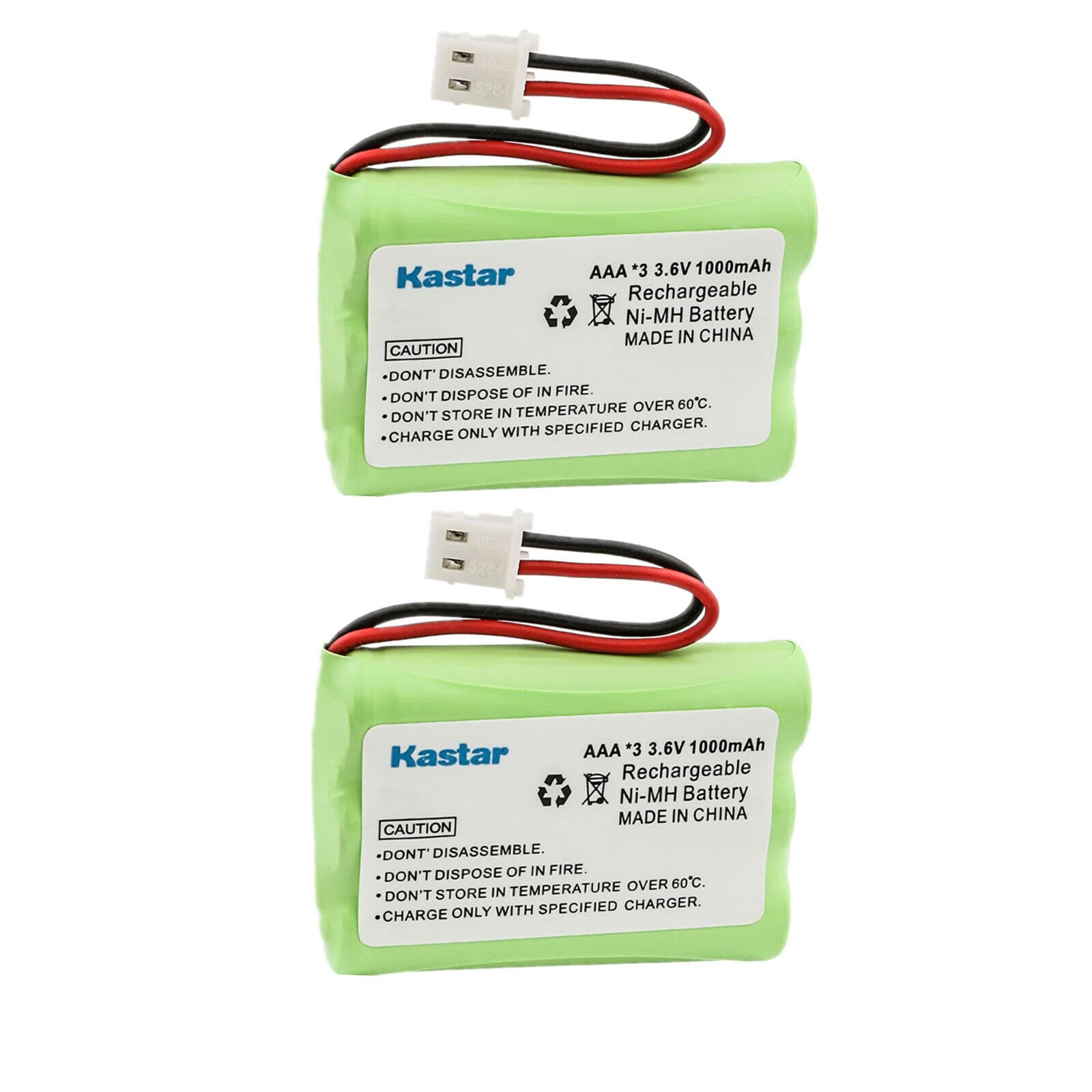 Kastar 2-Pack Battery Replacement for Motorola Baby Monitor HRMR03 GB380863 MBP33XL MBP33XL-2 MBP33XL-3 MBP33XL-4 MBP33XLPU(Only Fit MBP33S/MBP33SPU MBP36/MBP36PU MBP36S/MBP36SPU Newer 800mAh Version)