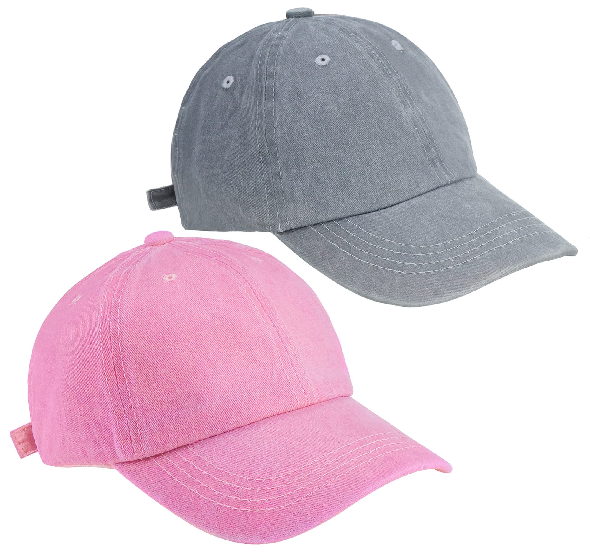 Eohak Kids Distresed-Washed Baseball Hat Infant Toddler Baby Boy Girl Hats Distresed for 2-8 Years