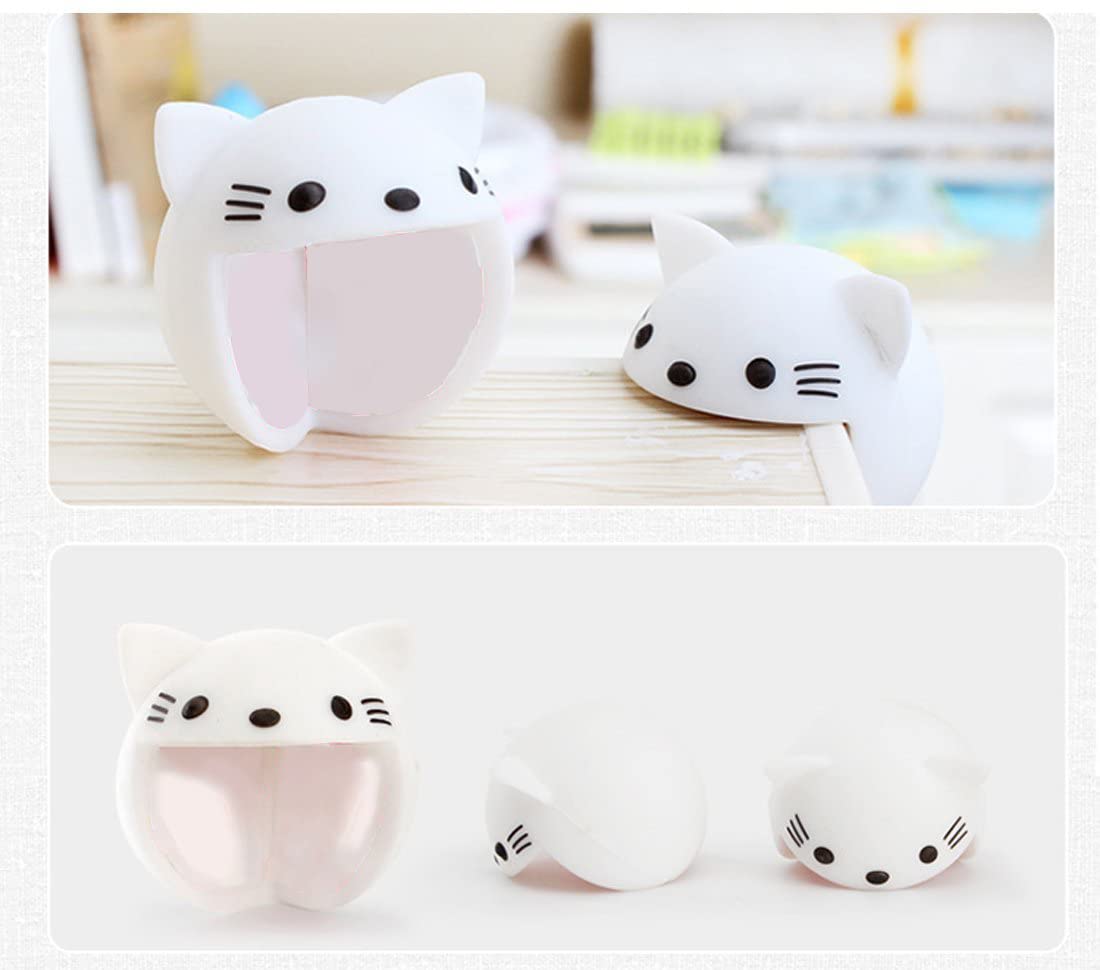 Corner Guards Edge Bumpers Ball Shape Baby Child Safety Proof Furniture Table Protector 4 Pieces (Cat)