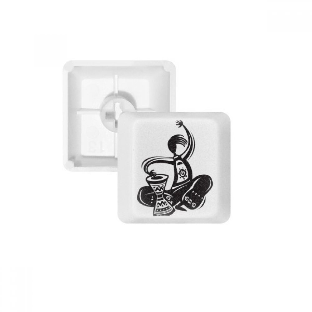 DIYthinker Tambourine Outline Celebrate Mexico Mexican Keycap Mechanical Keyboard PBT Gaming Upgrade Kit