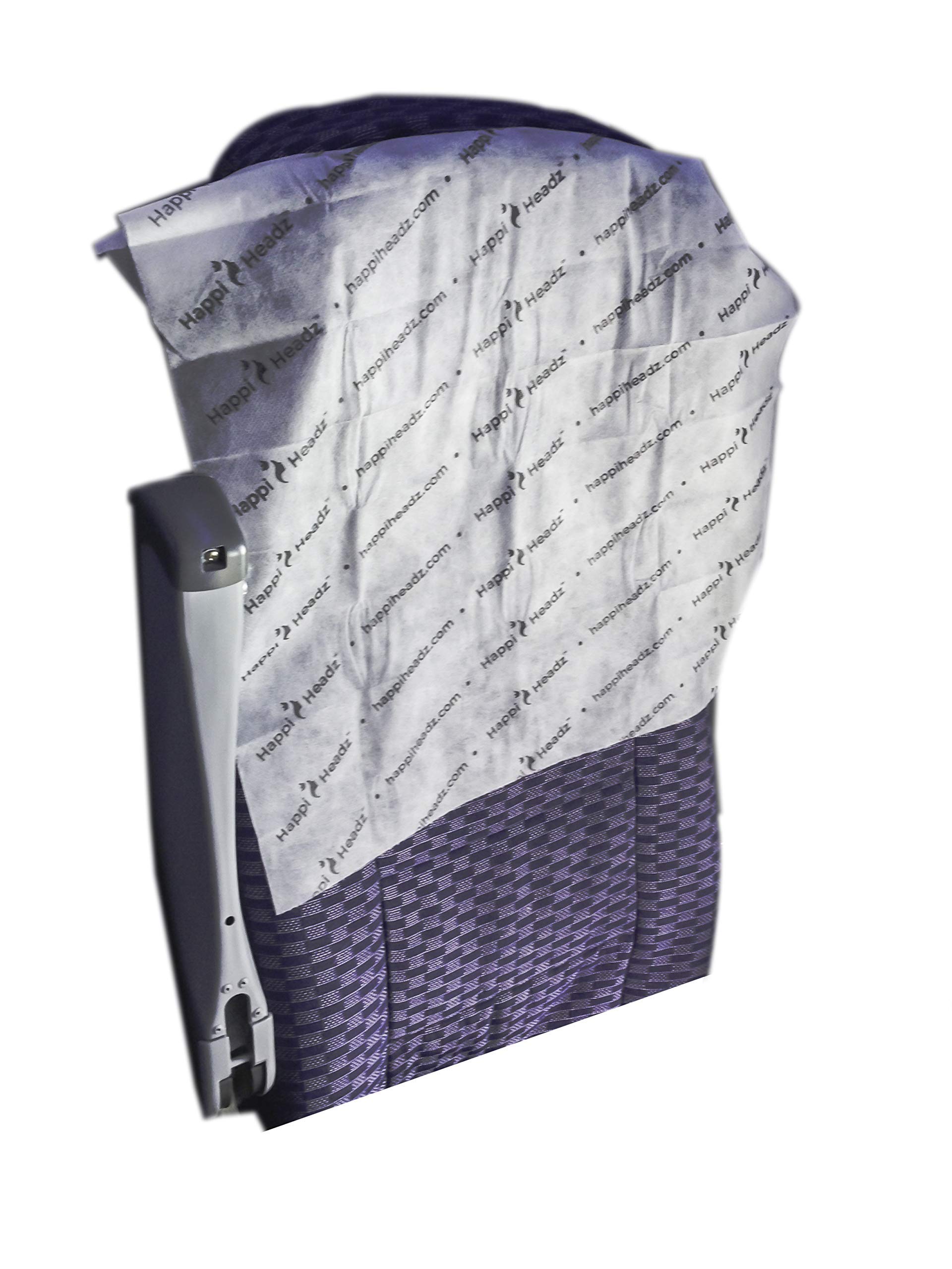 Happi Headz Travel Protector for headrest and seat Cover. Use it in Airplanes, theaters, Buses, Trains, Restaurants (1 Pack)