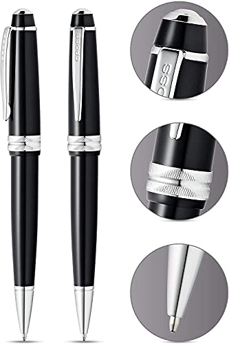 Cross Bailey Light Polished Resin Refillable Ballpoint Pen, Medium Ballpen, Includes Premium Gift Box - Black