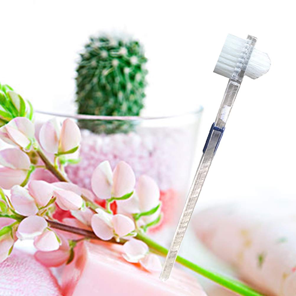 Brush Transparent Brush False Cleaning Brush Double-Sided Toothbrush Teeth Cleaning Tool