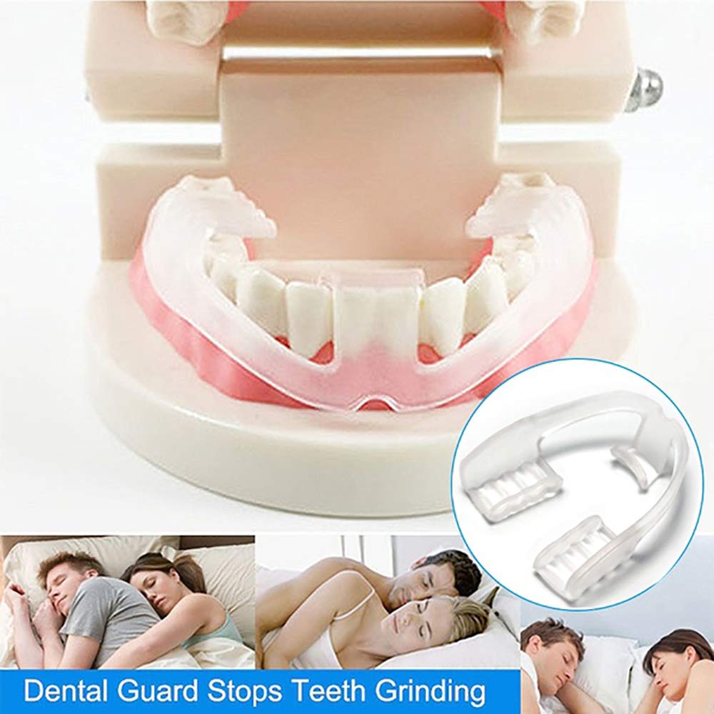 Food Grade Bruxism Splint Sleeping Aid Tool Dental Mouth Guard Teeth Brace Dental Health Tooth Protector Oral Care(Transparent)