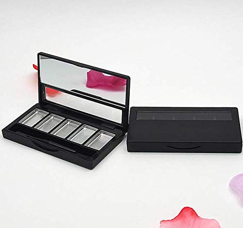 DNHCLL Five Grid Boxes with A Skylight Diy Lipstick Tray Homemade Eye Shadow Empty Boxes for Women Girls To Use Makeup