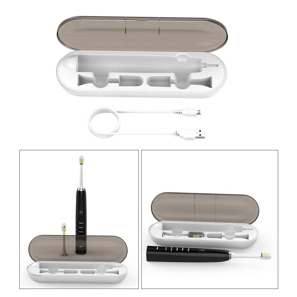 freneci Electric Toothbrush Charger Replacement Case for Philips Sonicare DiamondClean HX9382 HX9372 HX9362 HX9360 - White 1m Cable