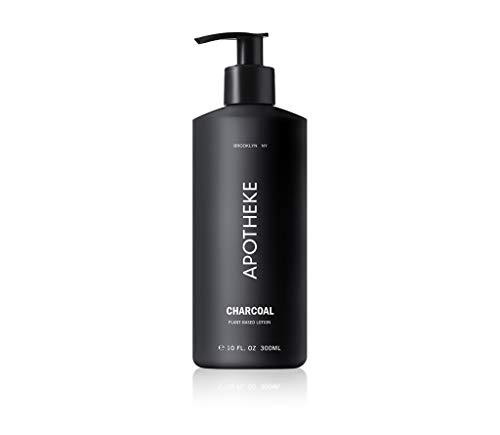 APOTHEKE Luxury Scented Lotion, 10 oz - Nourishing, Moisturizing, & Hydrating for Hand & Body, Enriched Aloe Vera, Plant Based for Dry Skin (Charcoal)