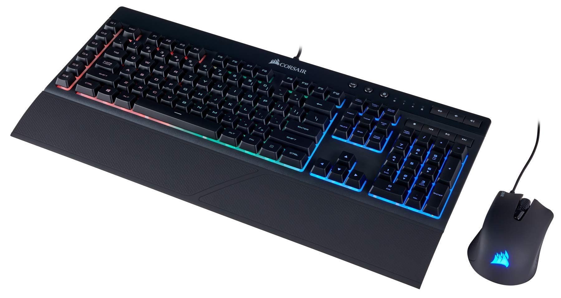 Corsair Gaming K55 + HARPOON RGB Gaming Keyboard and Mouse Combo (Renewed)