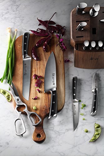Cangshan TS Series 1020885 Swedish 14C28N Steel Forged 17-Piece Knife Block Set, Walnut
