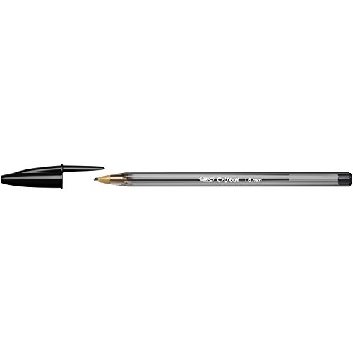 BIC Cristal Xtra Bold Ballpoint Pen, Bold Point (1.6mm) For Vivid And Dramatic Lines, Black, 24-Count