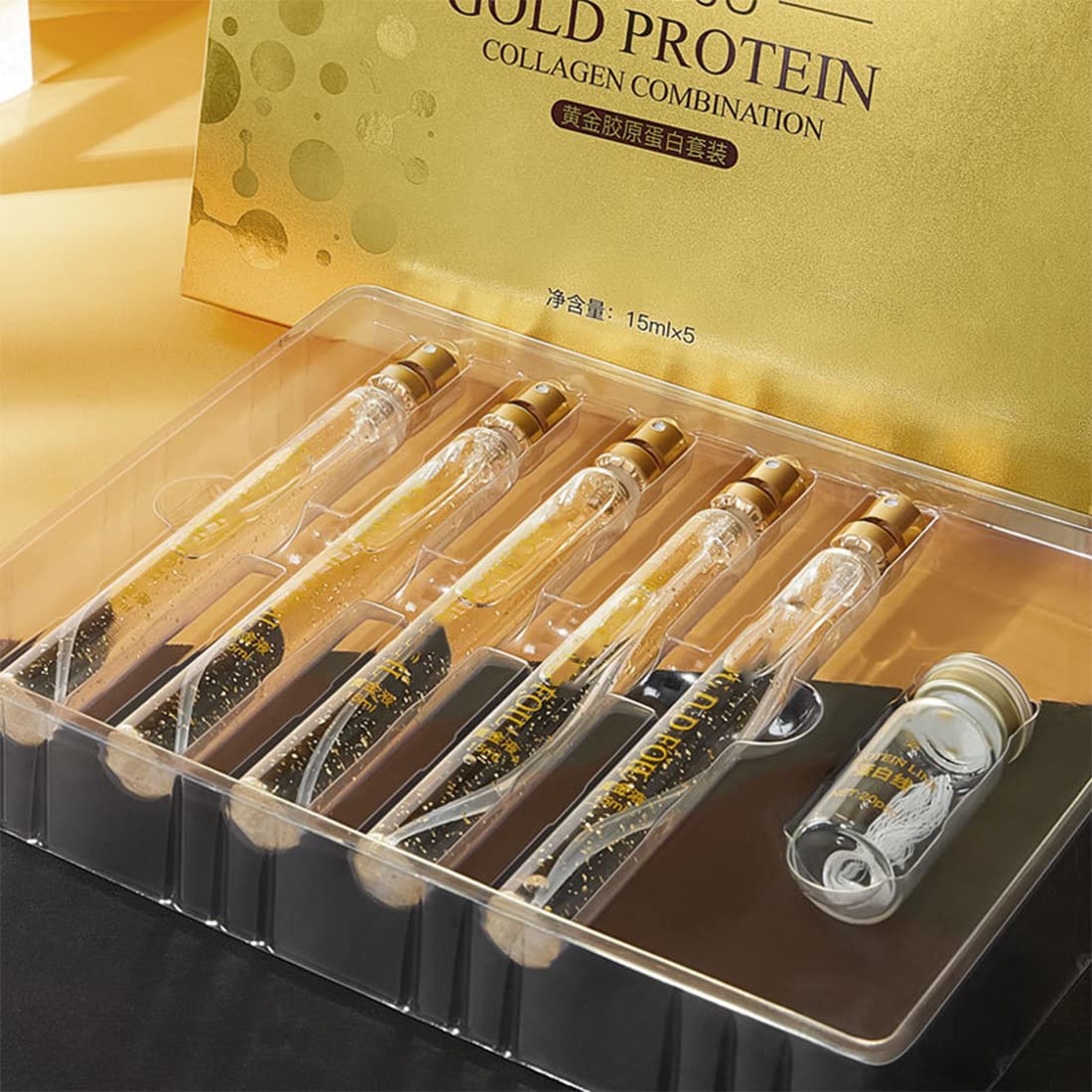 2022 Hilos Tensores Para El Rostro,Hilos de Colageno para la Cara,Instalift Korean Protein Thread Lifting Set,Soluble Protein Thread for Face Lift (5 Pcs,protein thread)