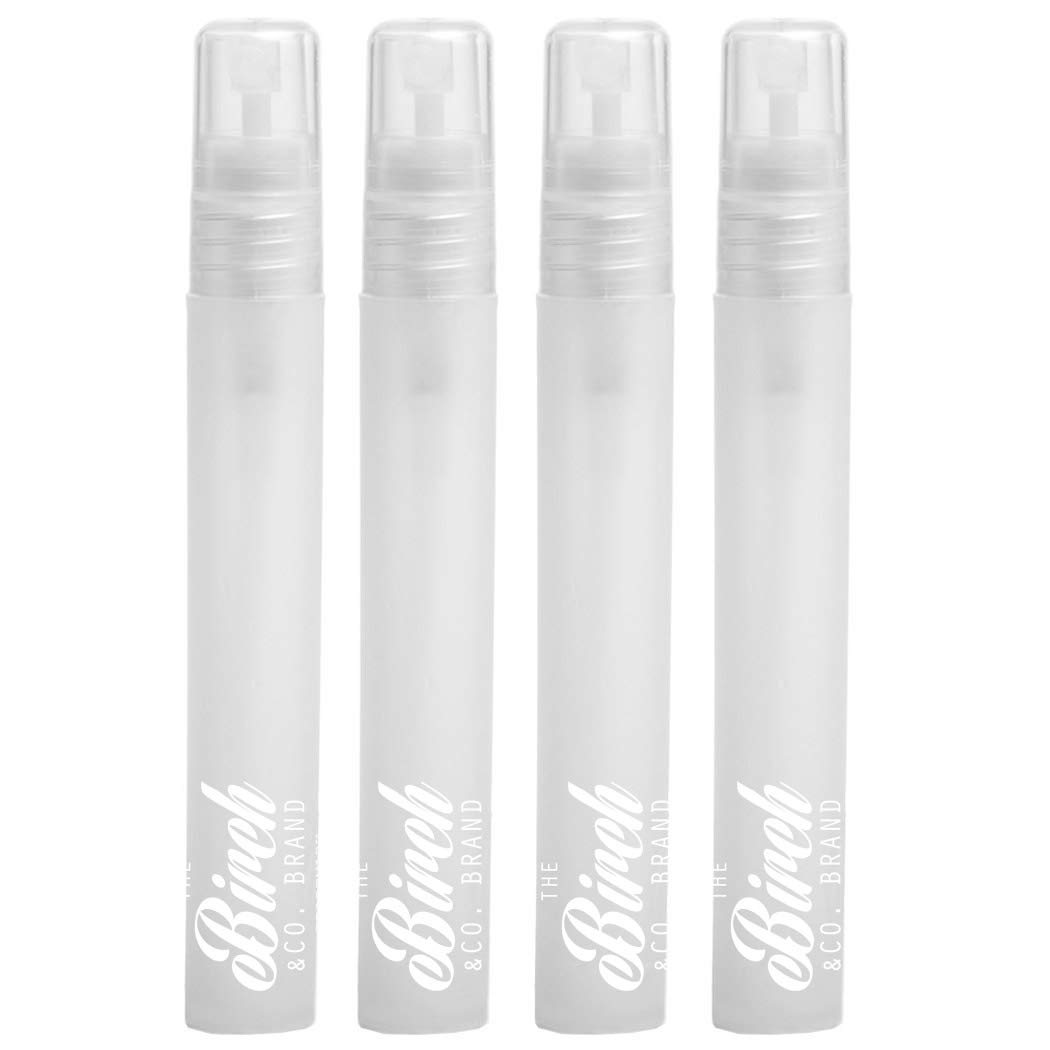 Birch Mini Portable Mist Empty Spray Mister for Craft 10ml (white 4 pk),4 Count (Pack of 1)