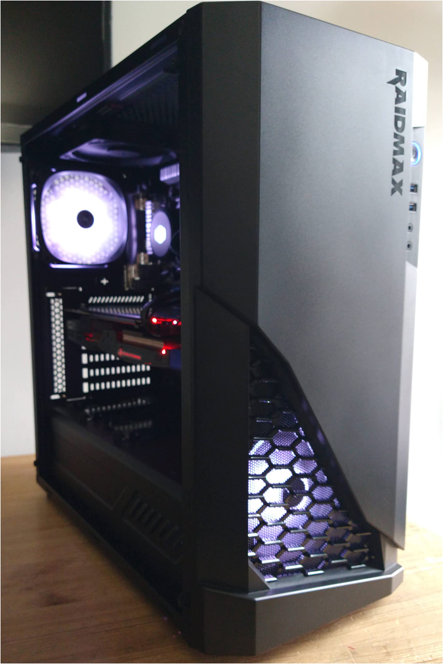 Centaurus Scorpius Gaming Computer - Intel i7-12700K 12-Core, Liquid Cooler, Radeon RX 7800 XT, 32GB RAM, 512GB NVMe SSD + 2TB HDD, Windows 11, WiFi, Glass, RGB | 4K VR Ready PC for Gamers