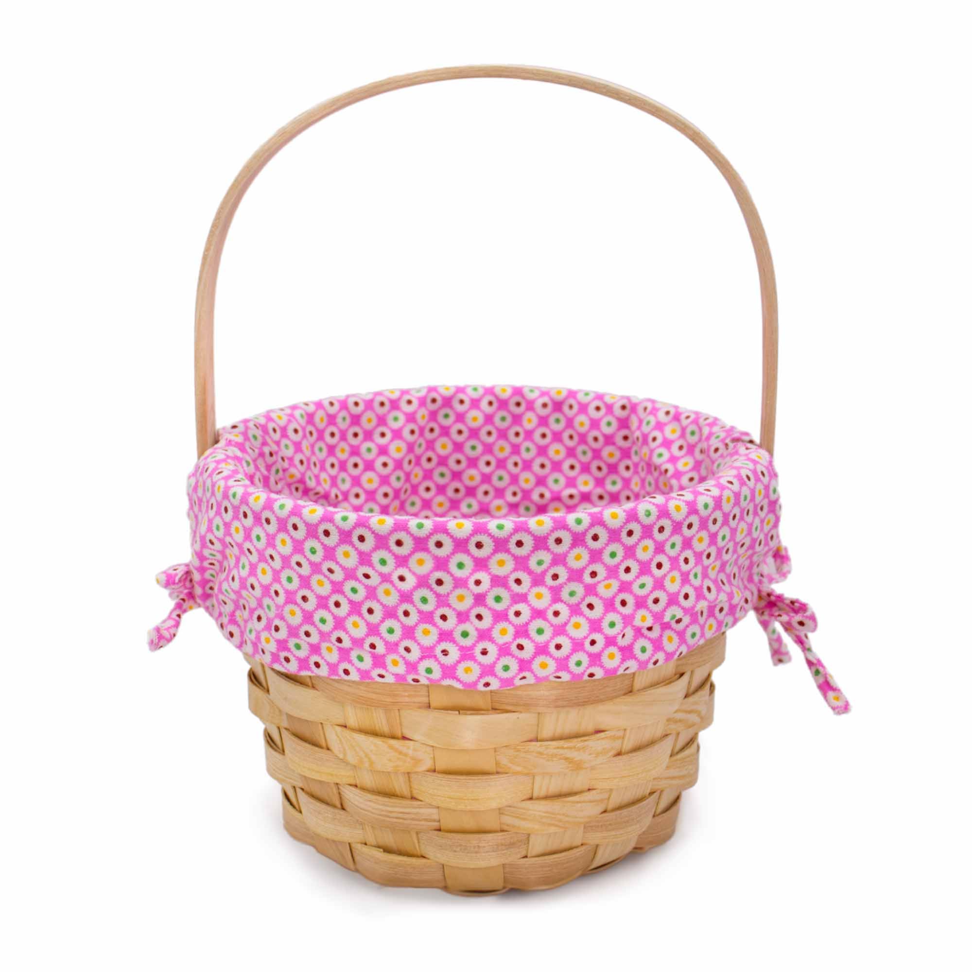 Dibsies Colorful Dots Easter Basket (Pink Unpersonalized)