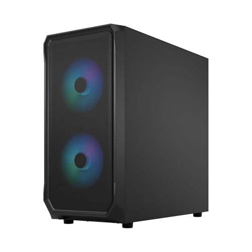 Fractal Design Focus 2 RGB Black TG Clear Tint, mid tower - Tempered Glass