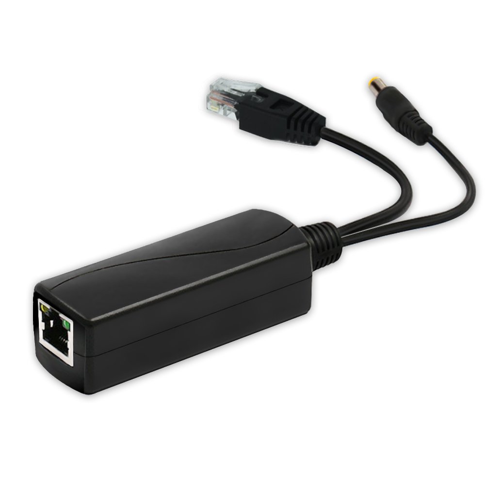 ANVISION Active 48V to 12V PoE Splitter Adapter, IEEE 802.3af Compliant 10/100Mbps, DC 12V Output